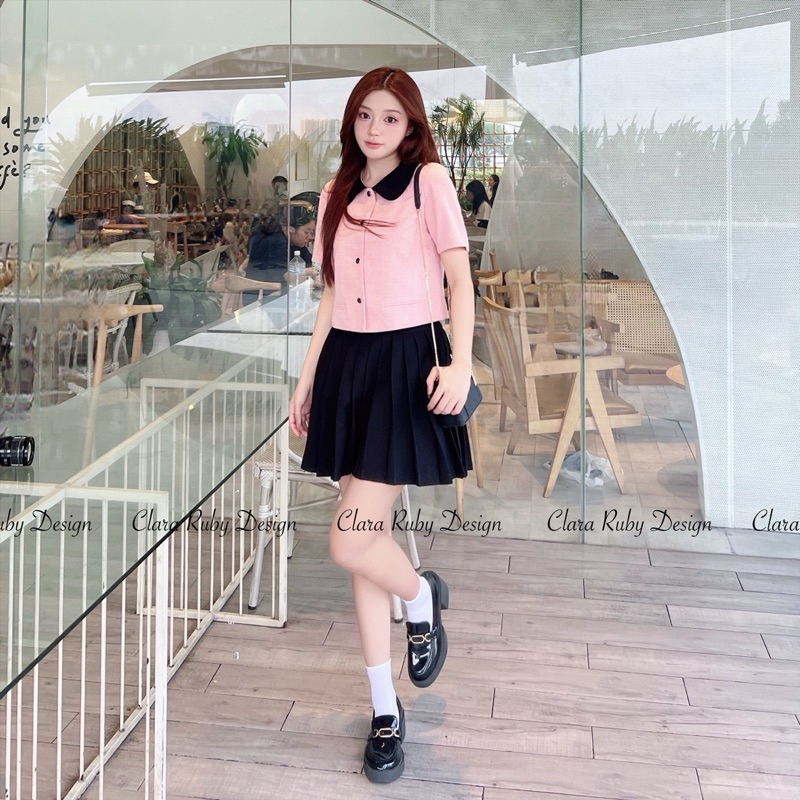 Clara Ruby- Designer Blouse and Pleated Skirt and Anna Skirt Pants (S ...