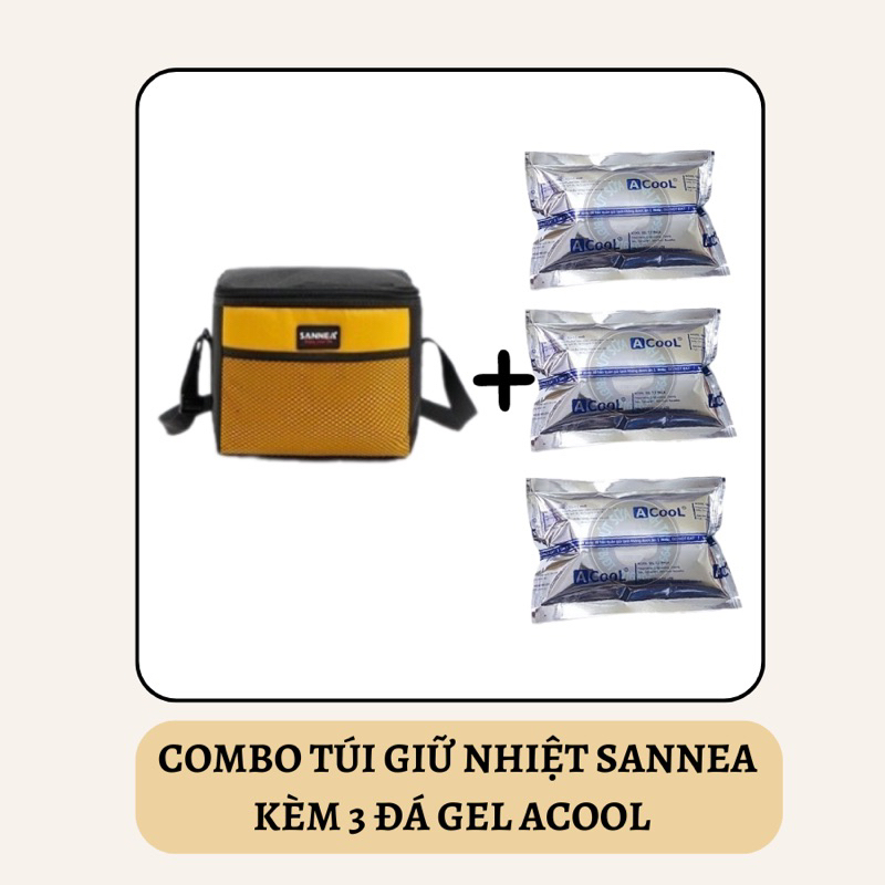 Sanna THERMAL BAG FOR PRESERVING BREAST MILK (Includes 3 Gel Ice) Keeps ...