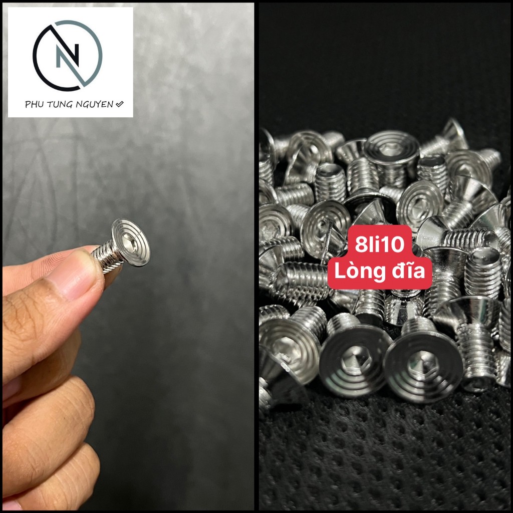 304 stainless steel screw with 8li15 negative head mounted on discs of ...