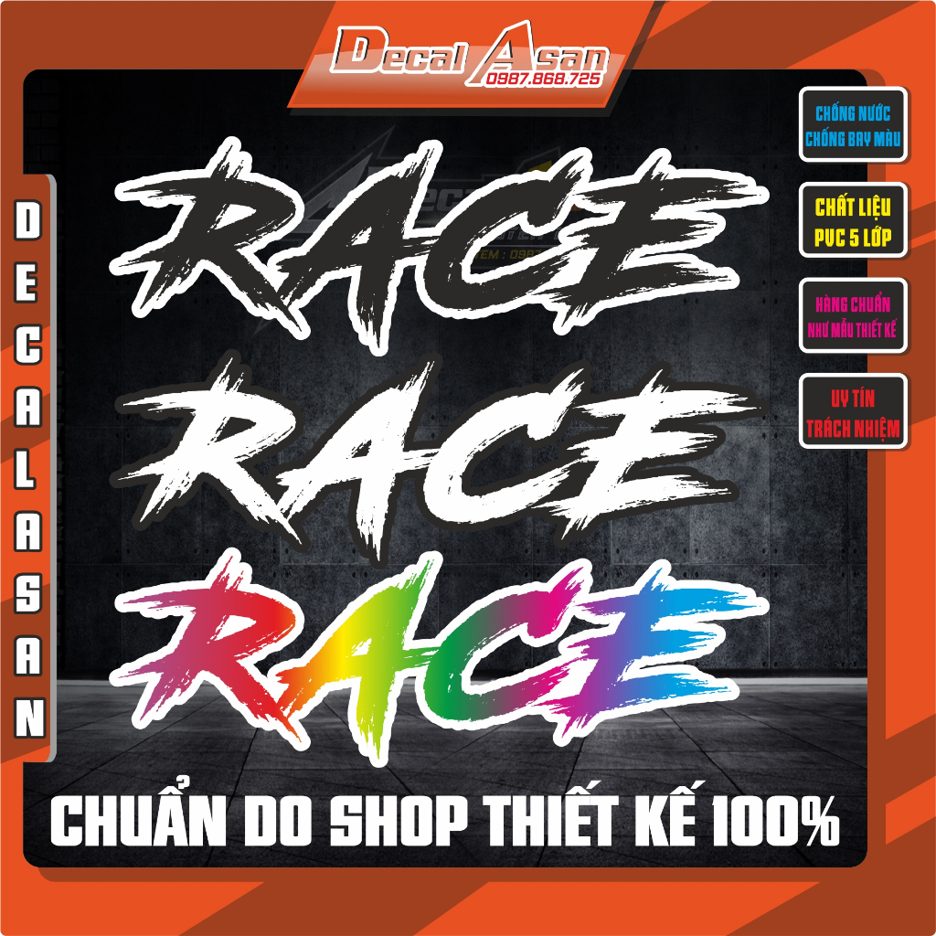 Race Lettering Stamp | Stickers for all car models| Many colors ...