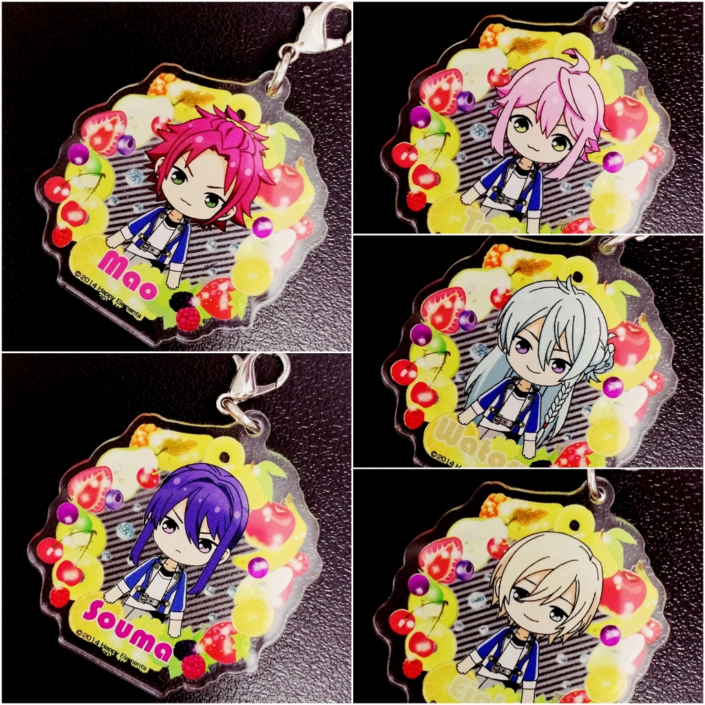 Collection of Basic Keychains with Official Game Ensemble Stars ...