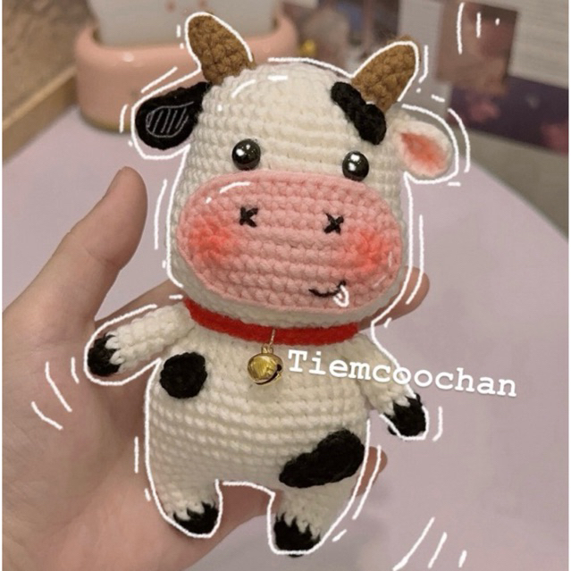 Keychains, handmade wool dairy cow stuffed animals (100% photos taken ...