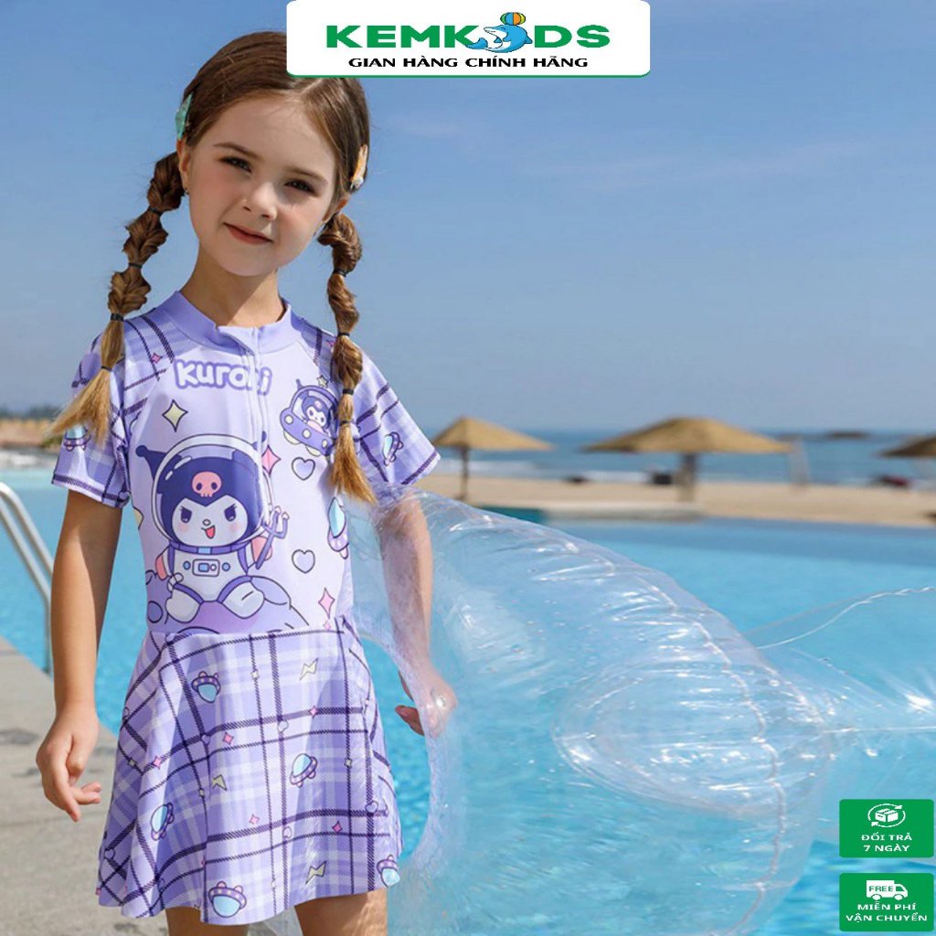 Bikini for girls Ice cream kids kuromi pattern. baby girl slipper 13 ...