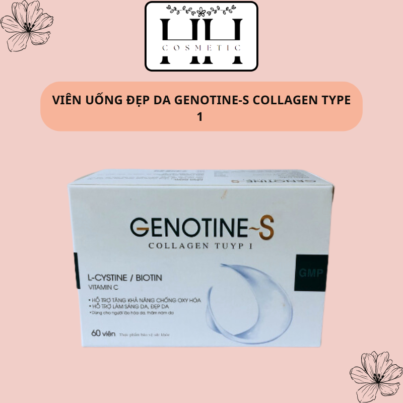 (Auth) Genotine-s Collagen TYPE 1-60 Beautiful Oral Tablets | Shopee ...