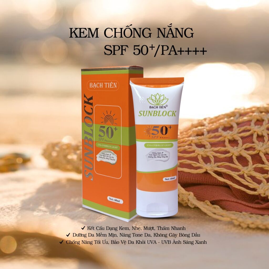Sunscreen SPF 50 PA+ + White Tien 60ml | Shopee Malaysia