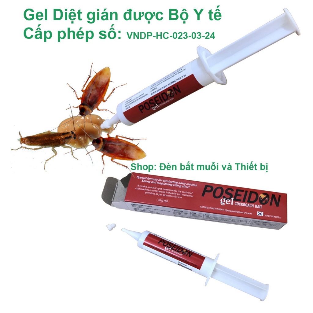 Poseidon cockroach remover - Cockroach Killer - Korean genuine cockroach-killing Gel | Shopee ...