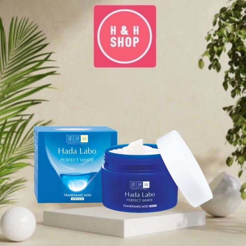 Hada Labo Perfect White optimal skin whitening cream 50g | Shopee Malaysia