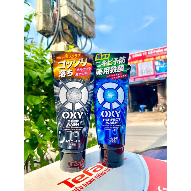 OXY Clean Greasy Cleanser, Prevent Acne For Men Japanese Oxygen _ Tube ...