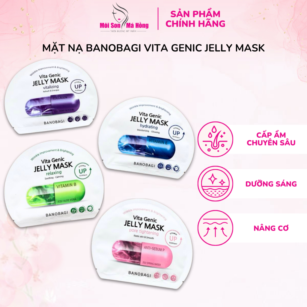 Genuine Banobagi Vita Genic Mask Korean Moisturizing, Whitening, Acne ...