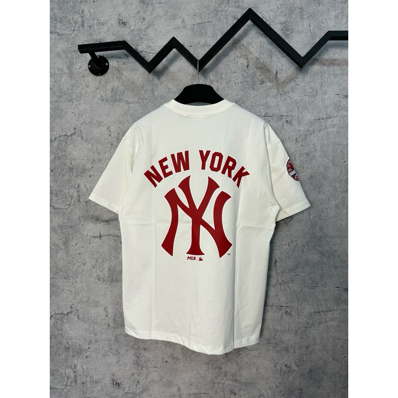 [Real Photo] cotton loose form MLB New York T-shirt - Streetwears SG | Shopee Malaysia