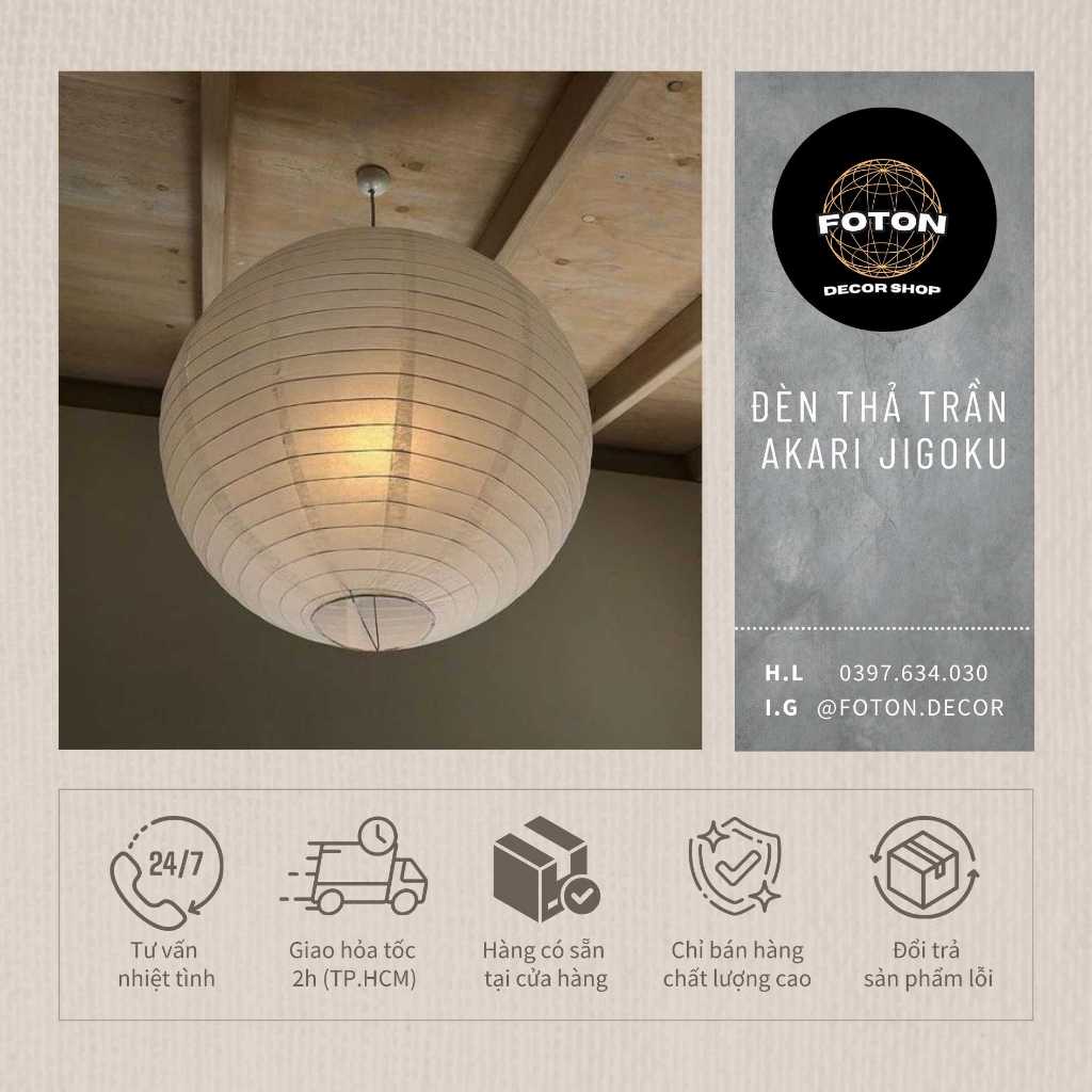 Japanese Style Ceiling Lights, Drop Lights, Ceiling Lights AKARI JIGOKU ...