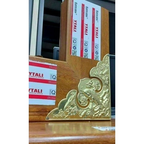 Copper Carp Pattern Corner Brace, aluminum door copper corner, xingfa ...
