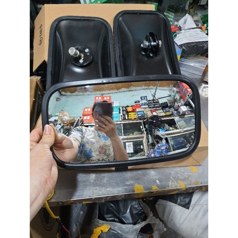 Rectangular rearview mirror 18x33cm for hyundai, made to fit many ...