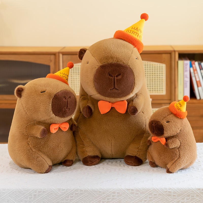 Capybara Teddy Bear with Hat 50CM Size Super Soft Adorable Capybara ...