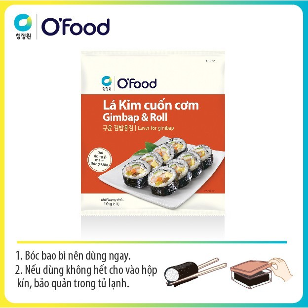O'food Korean seaweed/needle rice roll 10g | Shopee Malaysia