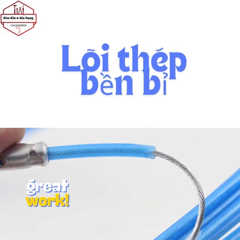 10mbx plastic-coated cable primer, outer plastic-coated cable core ...