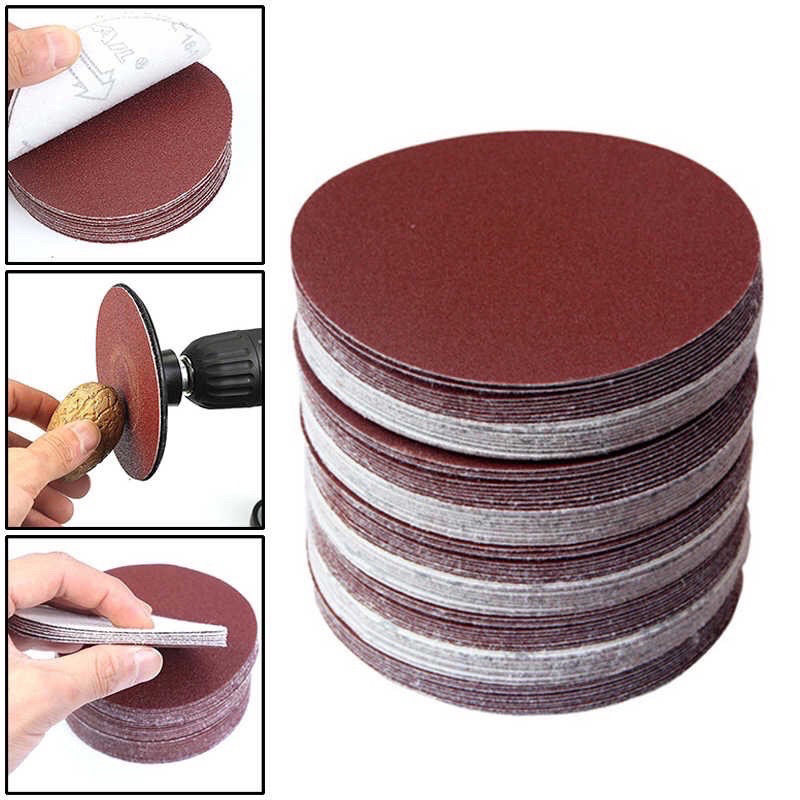 Smooth round sandpaper rough wood rubbing adhesive sandpaper 100mm GNT-100 | Shopee Malaysia