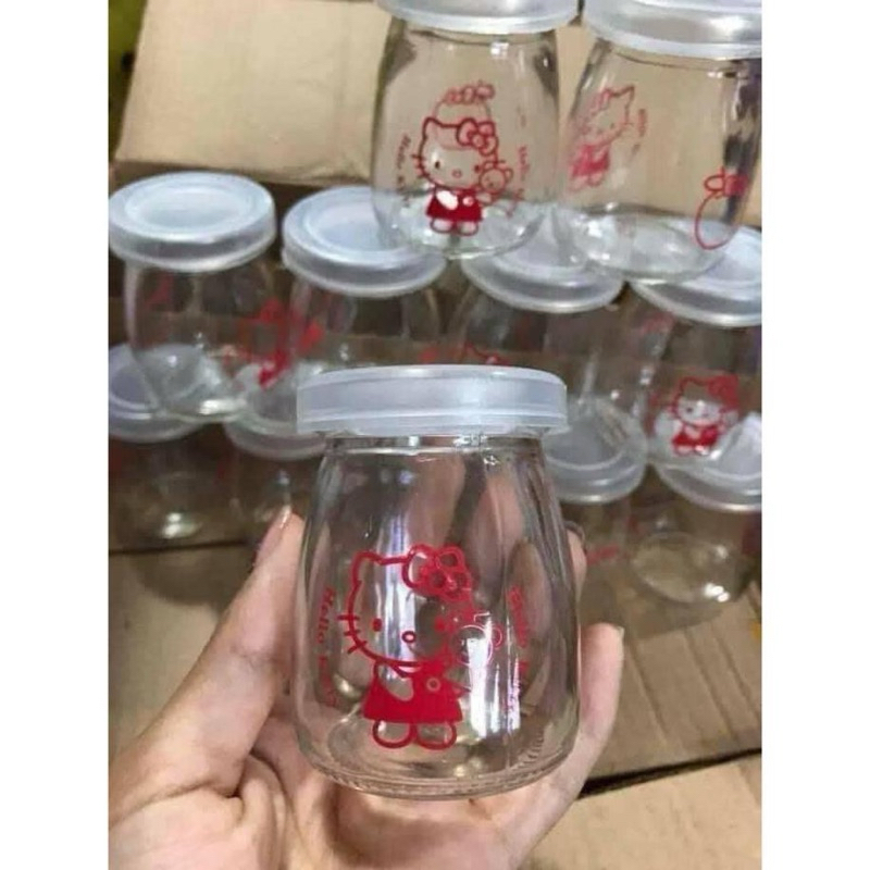 Set of 12 glass yogurt jars/yogurt jars | Shopee Malaysia