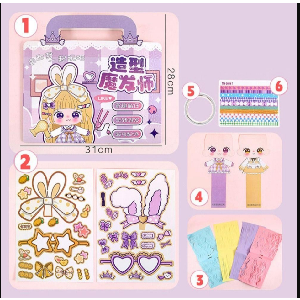 Super Cute Paper Haircut Crafts For Babies | Shopee Malaysia