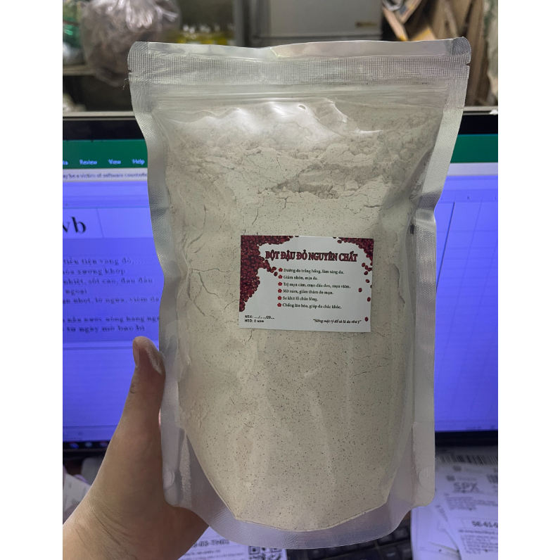 500g Organic Pure Red Bean Powder - White Skin, Reduce Acne, Fade Dark ...