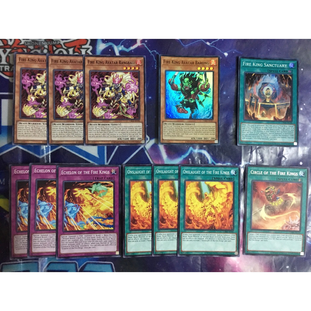 Yugioh Fire King Asian English card Set (Fire King Avatar Barong, Fire ...