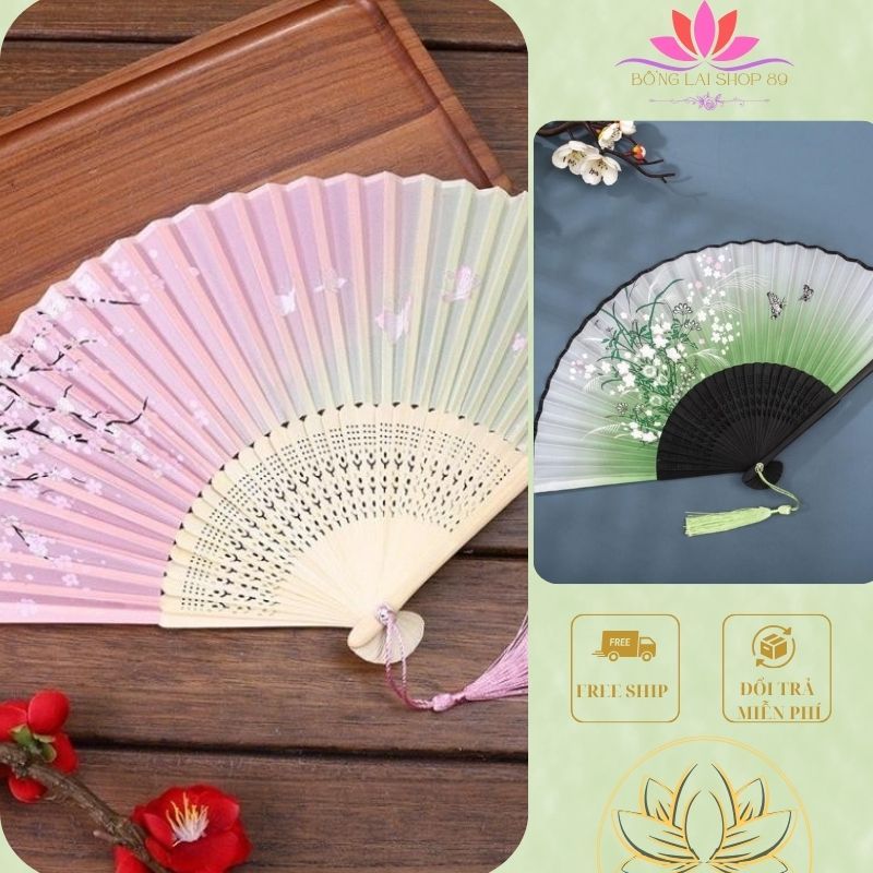 Ancient folding fans, hand-held Chinese ancient dance fans made of ...