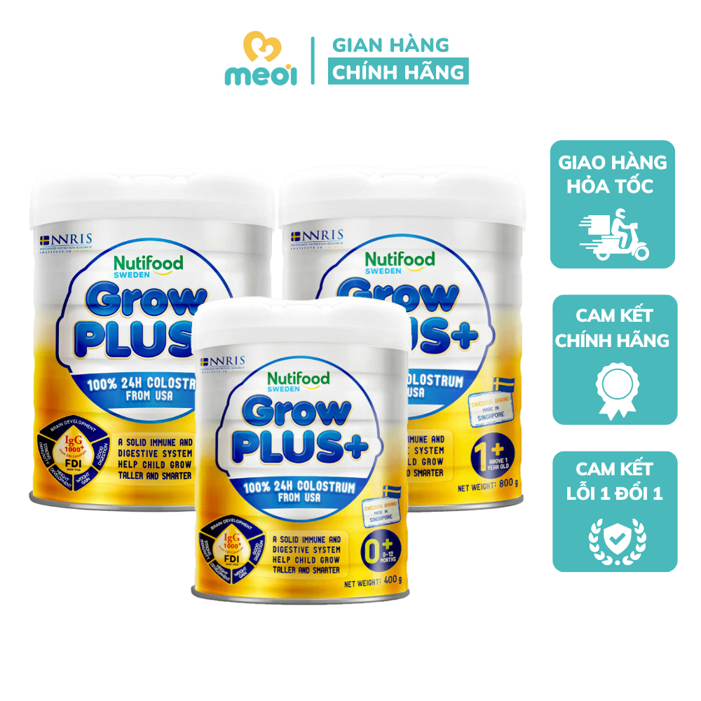 Nutifood Growplus + Gold Powder Fortified With Resistance 400g /800g ...