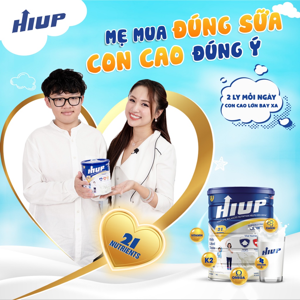 Height increasing milk for children HIUP Combo 2 boxes | Shopee Malaysia