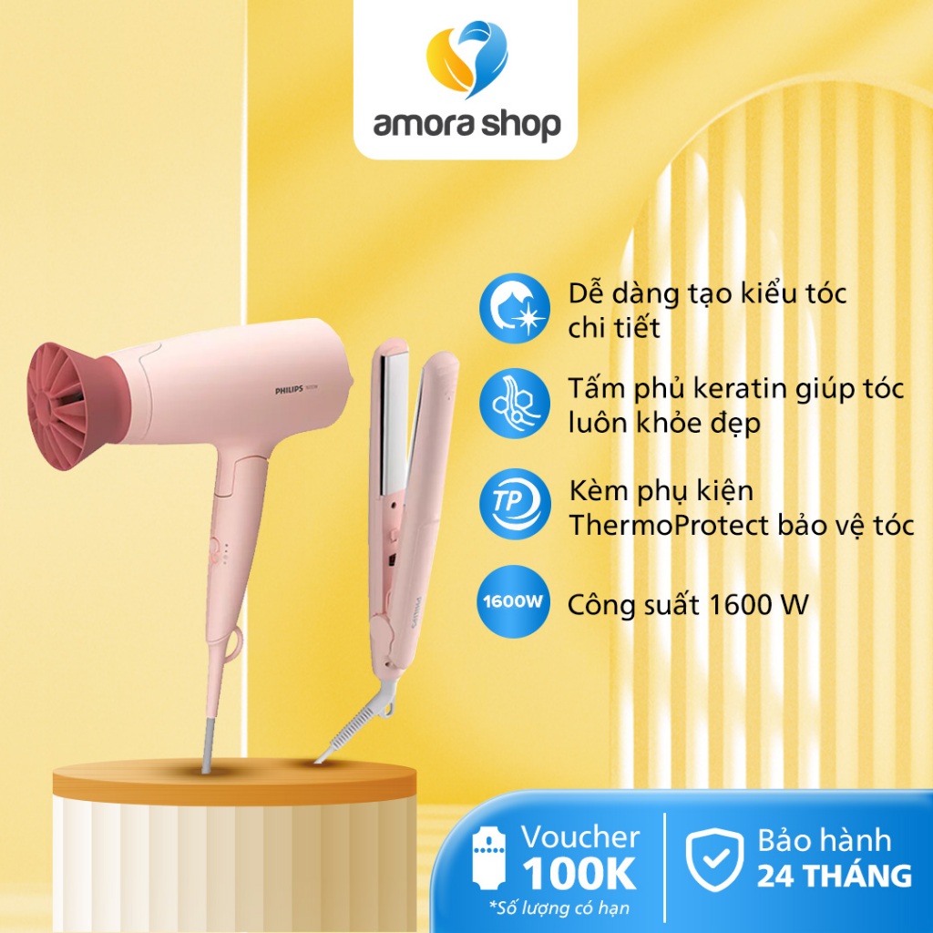 Philips BHP398/00 hair dryer and straightener set, Drying capacity ...