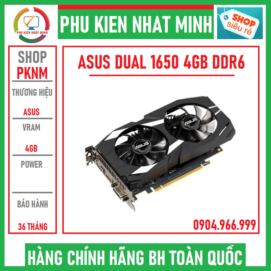 Asus DUAL 1650 4GB OC VGA LED CARD genuine new 1 for 1 in 10 days ...