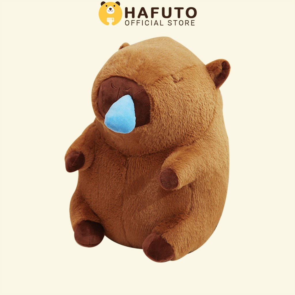 Adorable Capybara Hafuto Mouse Teddy Bear with runny nose, toy gift for ...