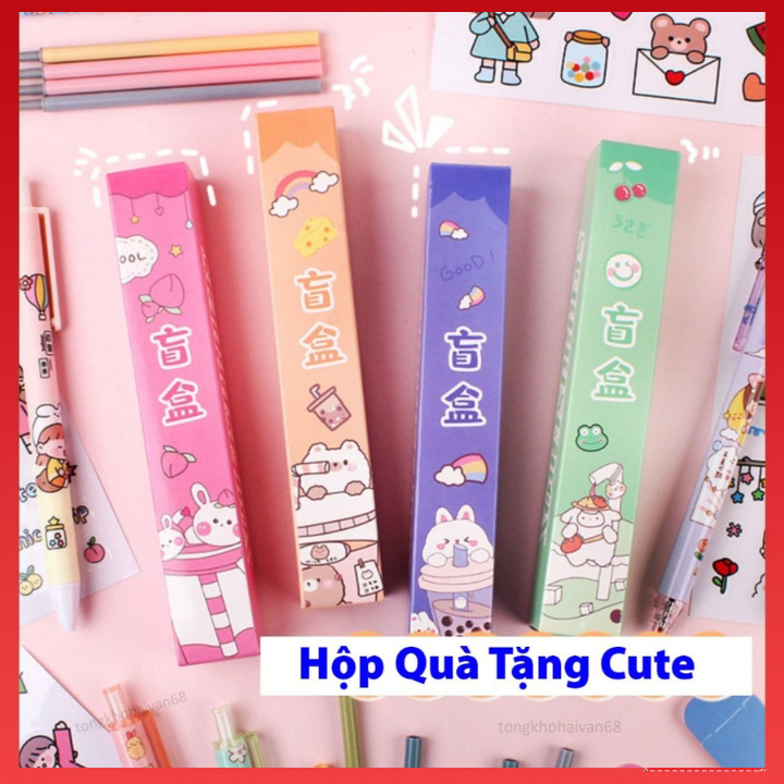 Cute Small Gift Box With Many Cartoon Characters Including 1 Ballpoint ...