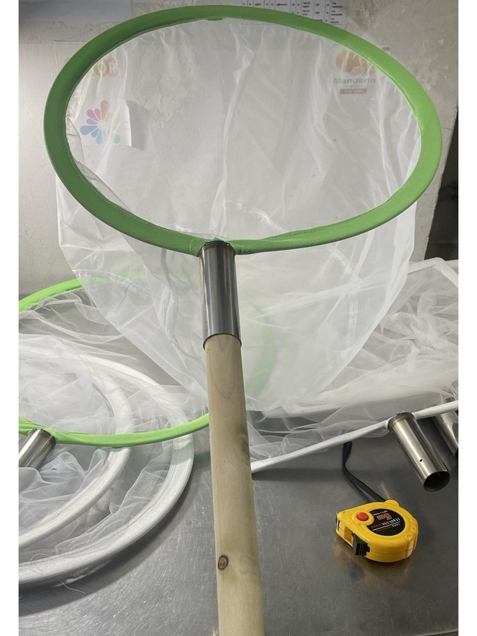 4mm stainless steel round racket, diameter 40cm, depth 40cm, handle ...