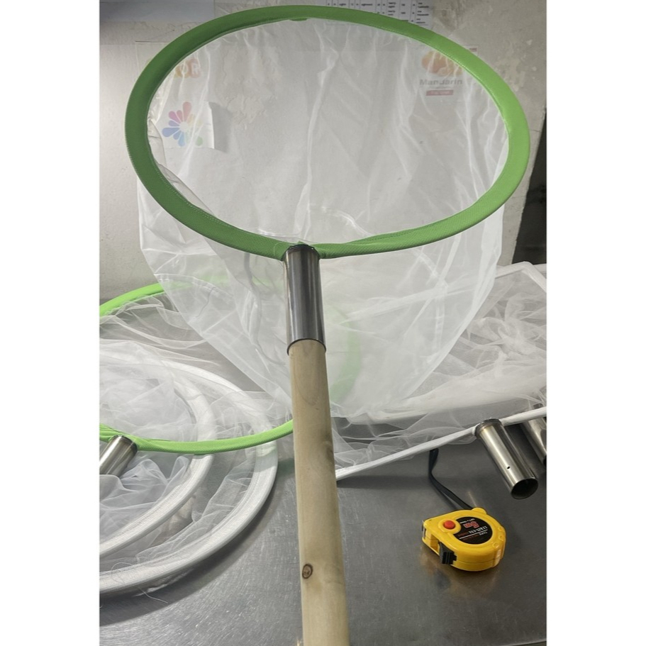 4mm stainless steel round racket, diameter 40cm, depth 40cm, handle ...
