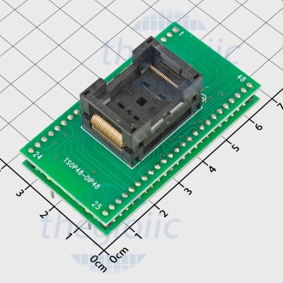 Socket Converts IC Pin TSOP-48 0.5mm To DIP-48 2.54mm V2 | Shopee Malaysia