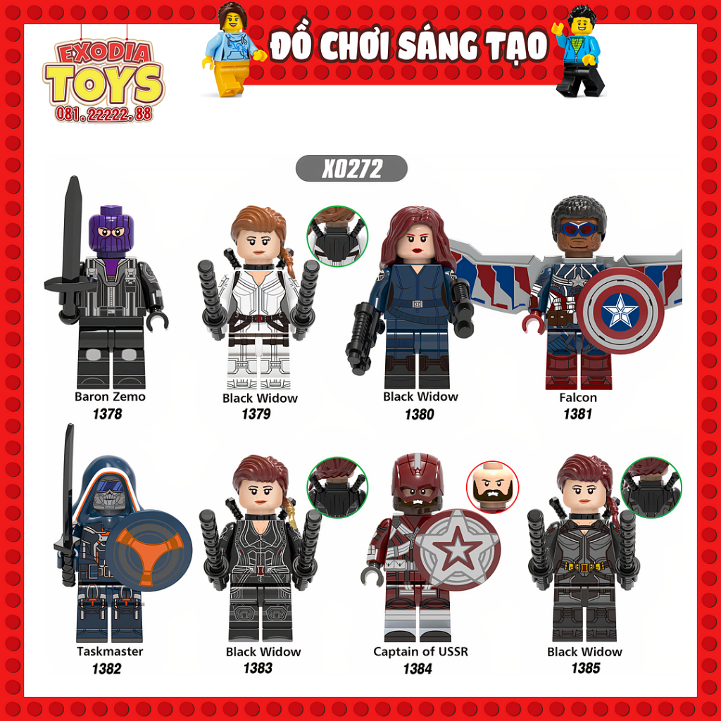 Minifigure Puzzle Marvel Avengers Characters from the movie Goá Phu ...