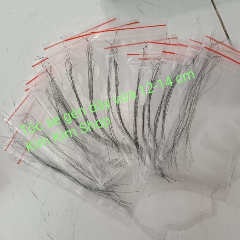 (Super Cheap) 10 strands of thin, medium-thin hair, 12-14cm long ...