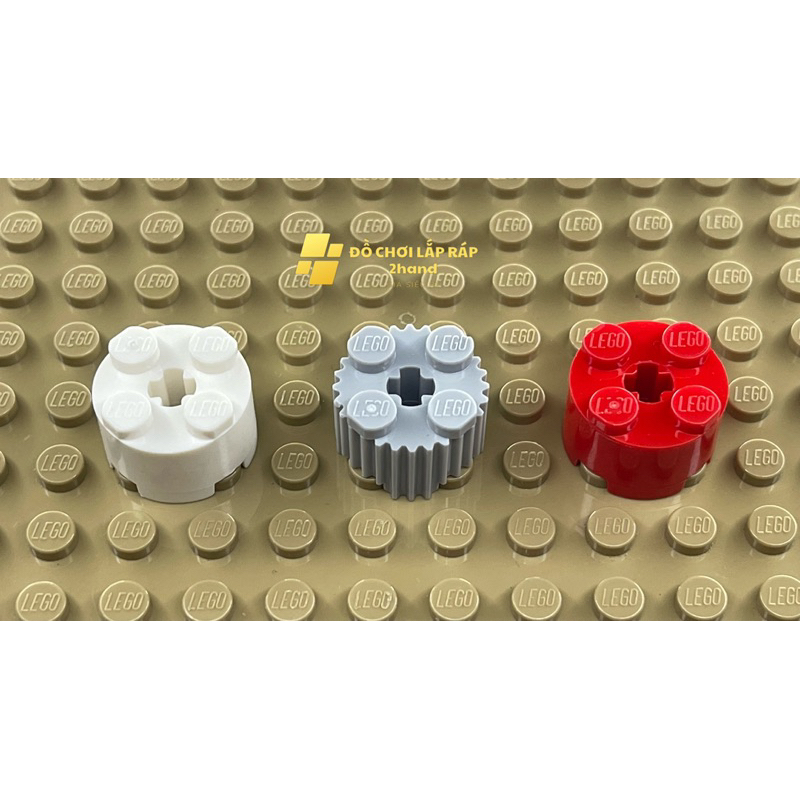 Genuine Round 2x2 Assembly Brick With Middle Shaft Hole And Outer ...