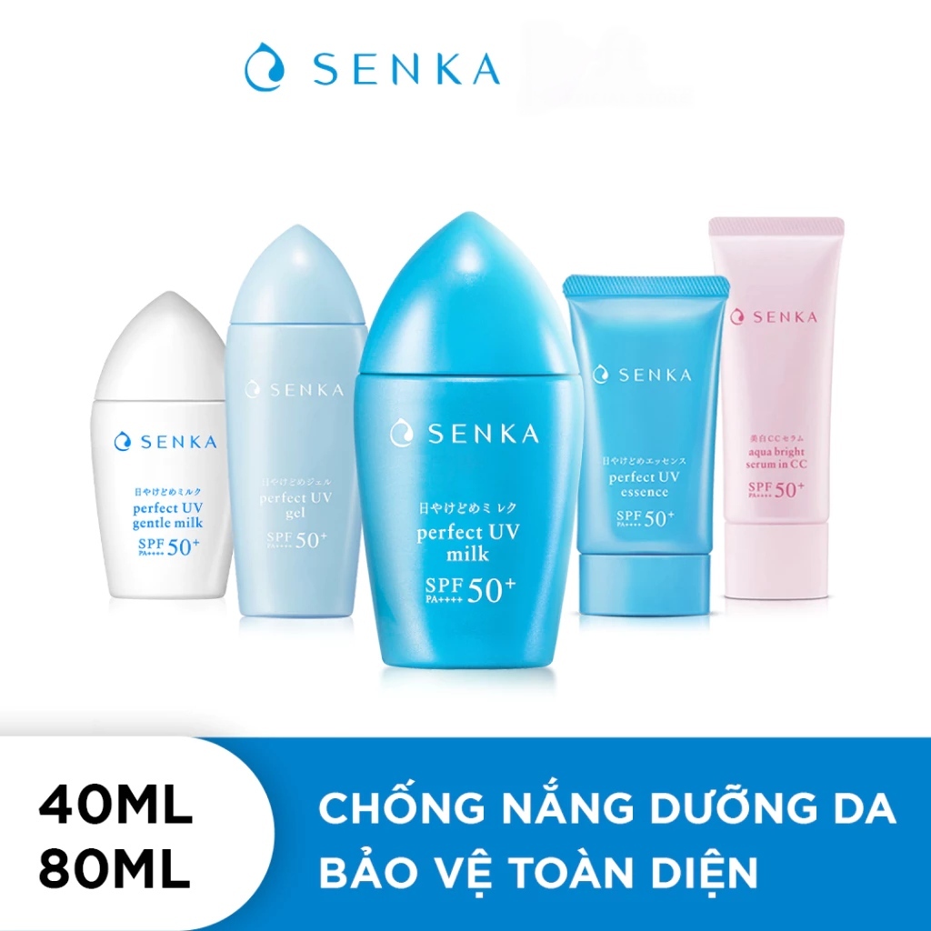 Senka Full Protection Sunscreen with 7 Sunscreen Filters (40ml/80ml ...
