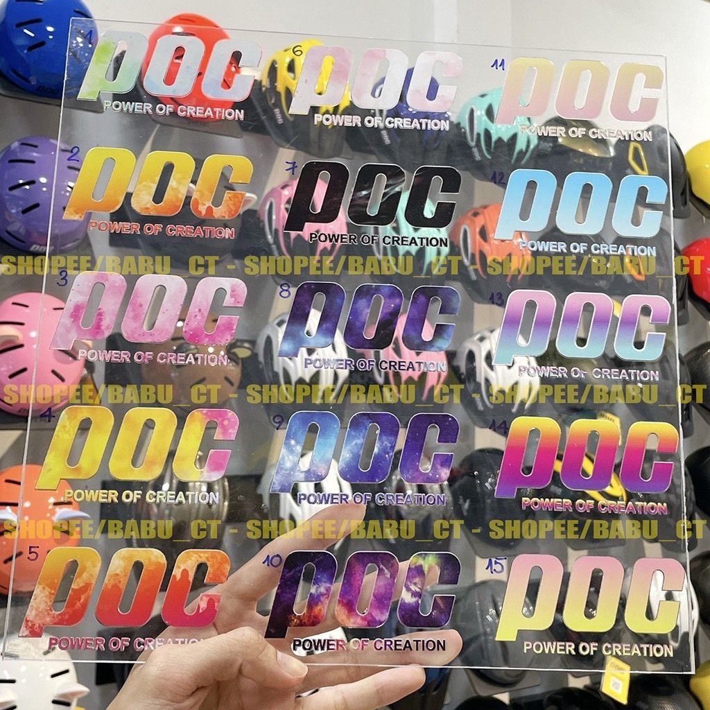Genuine Large POC Stamp Can Be Sticked to POC P01, POC EVO | Shopee ...