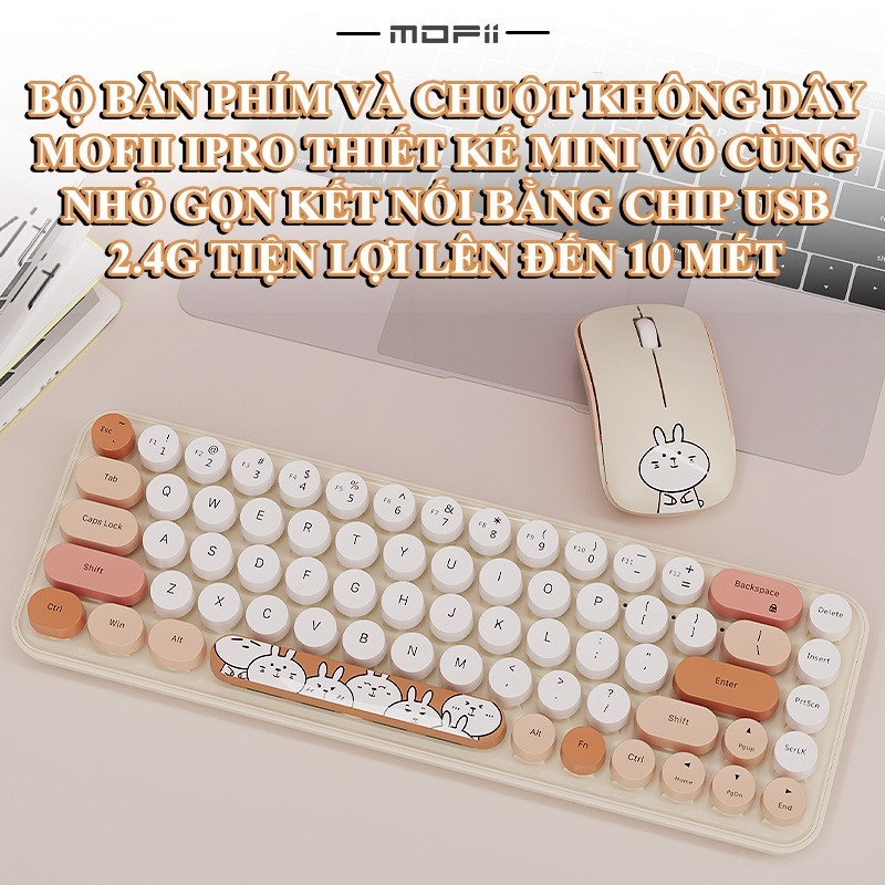 Mofii IPRO wireless keyboard and mouse set connected by USB 2.4G with ...