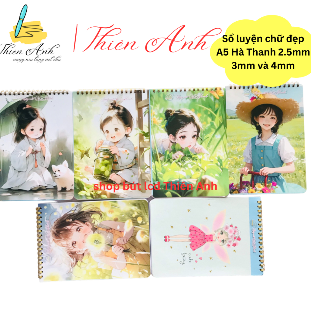 Ha Thanh A5 beautiful handwriting practice book with thick paper, large ...