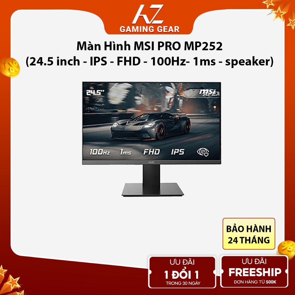 Msi PRO MP252 Monitor (24.5"/FHD/IPS/100Hz) | Shopee Malaysia