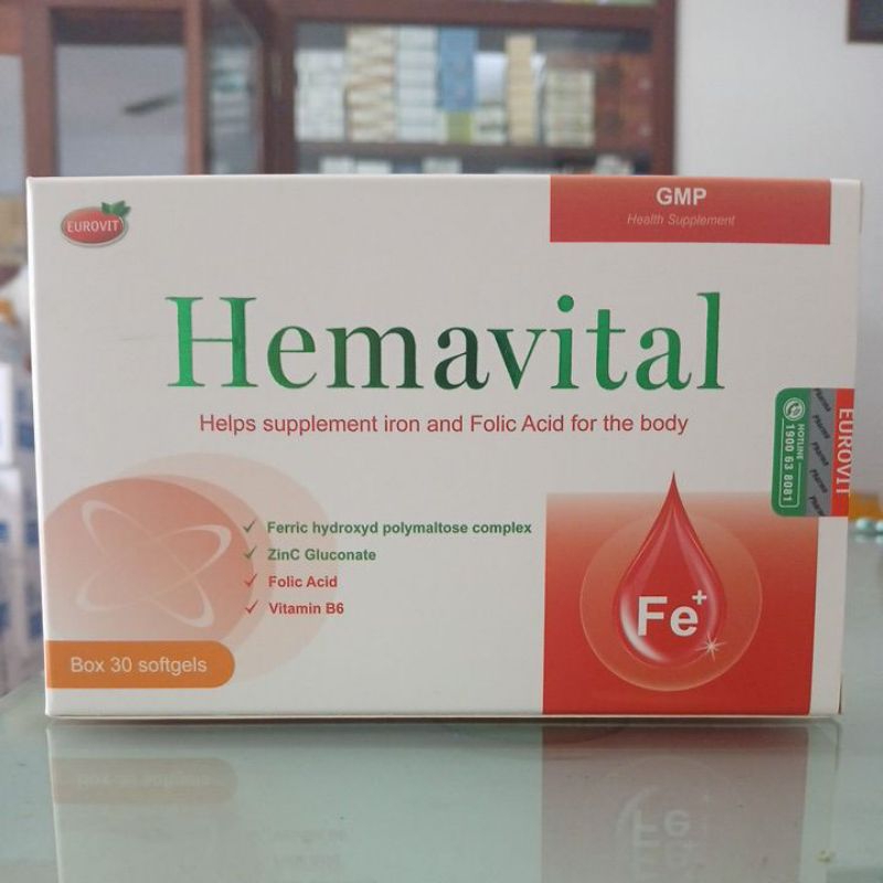 Hemavital Helps supplement iron and folic Acid for the body to support ...