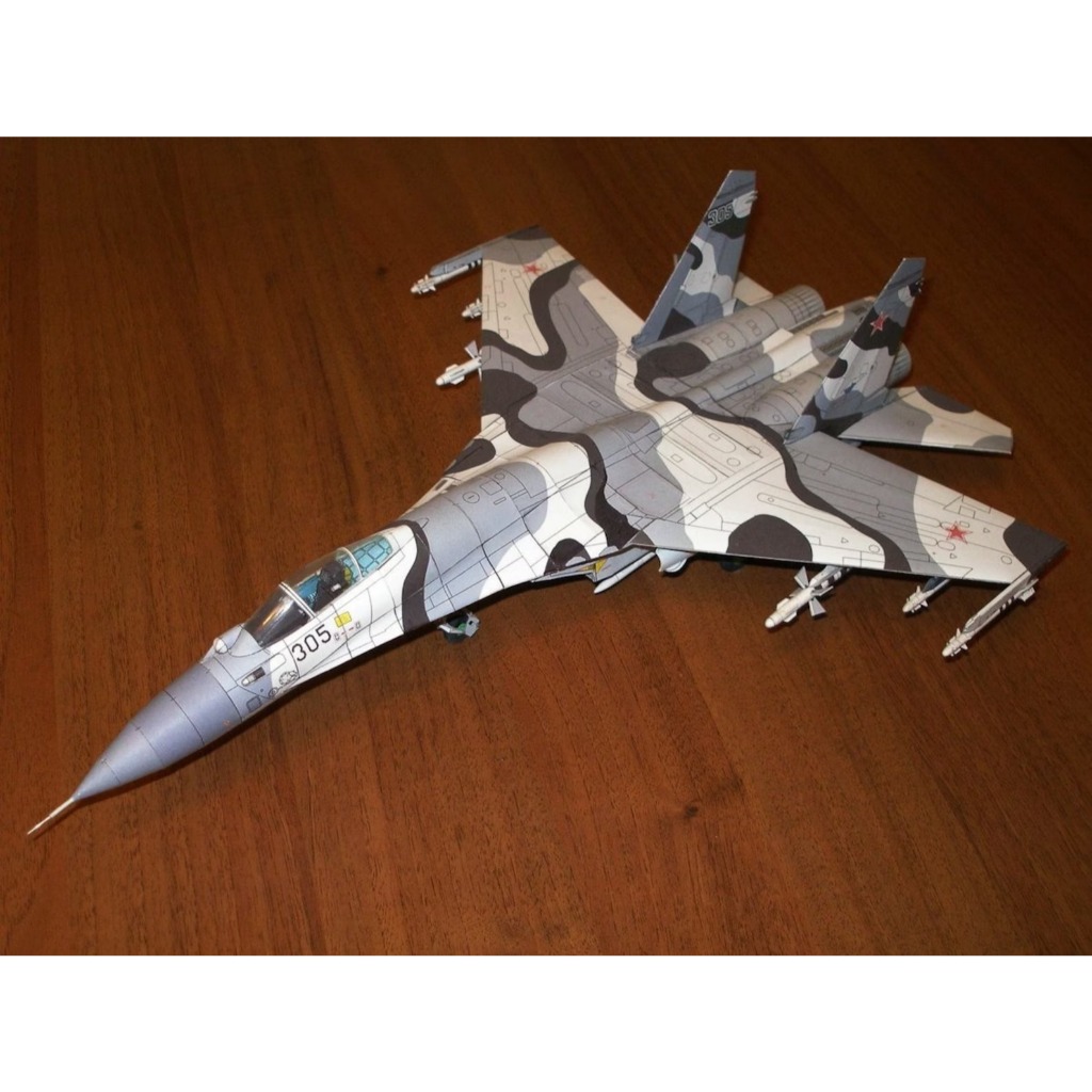 Paper Model of Heavy Fighter Su-27 Franker | Shopee Malaysia