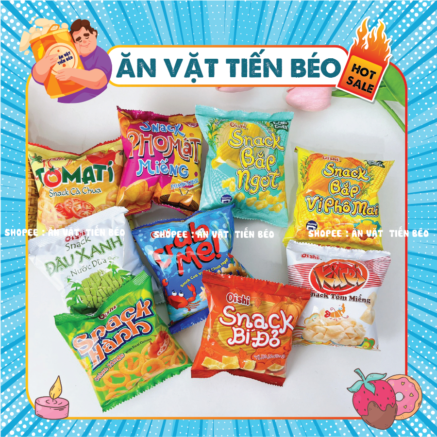 (COMBO 10 PACK) Oishi Bim Bim (MINI PACKAGE 6G) with all genuine ...