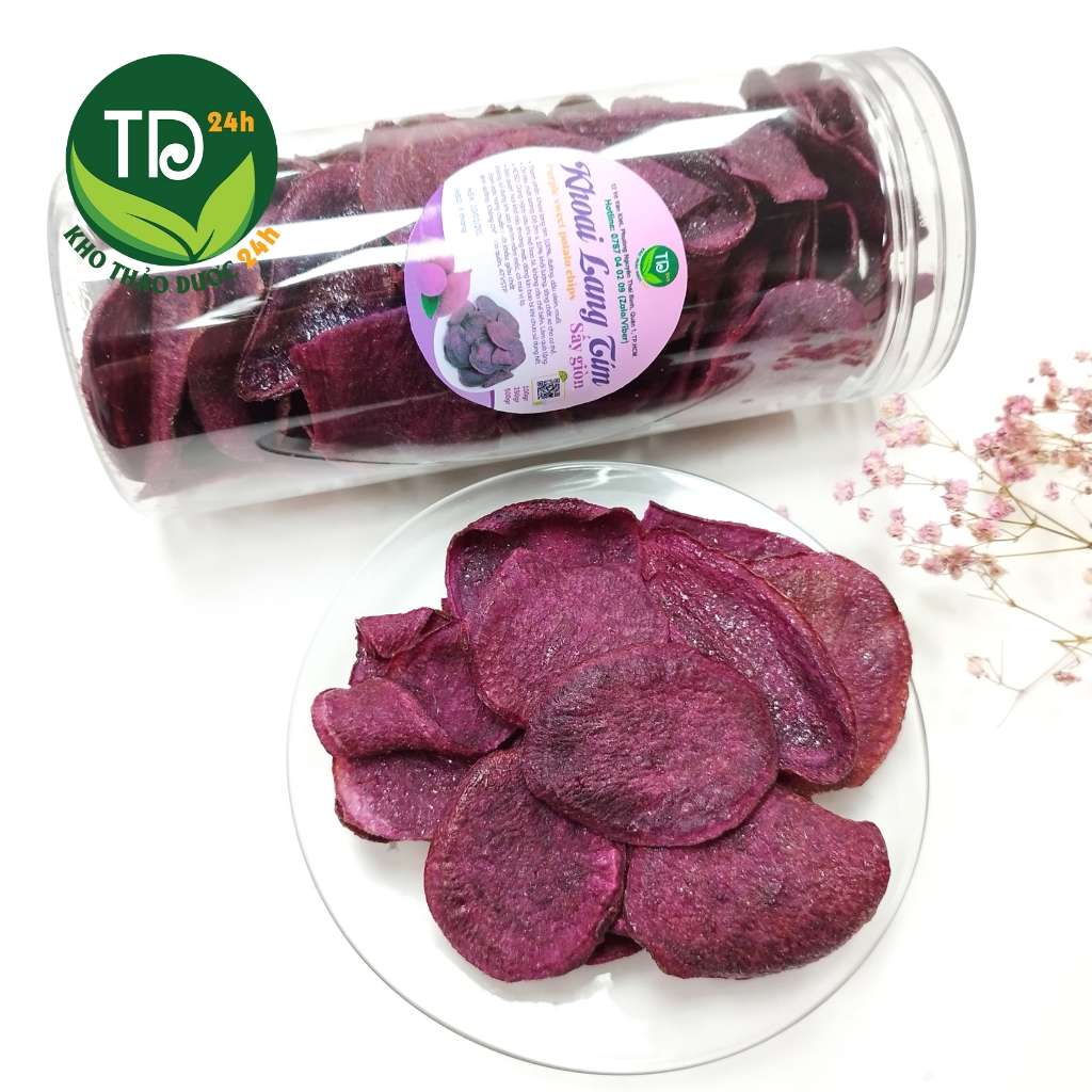 Crispy dried purple sweet potatoes, export standards, no sugar ...