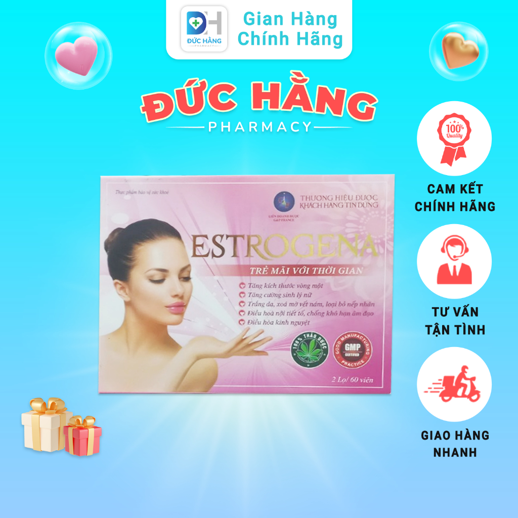 Estrogena Oral Tablets Support To Enhance Female Hormones (Box of 60 ...