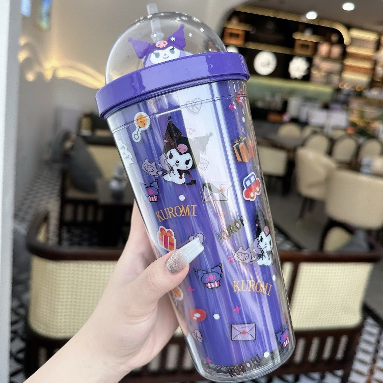 Cute Kurrumi 2-layer 3D Printed Water Cup With Cartoon Pattern 710ml Capacity | Shopee Malaysia