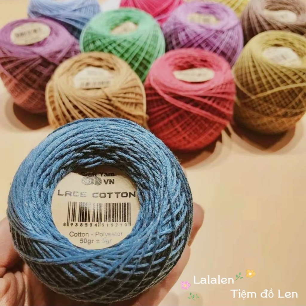 Lace Cotton Craft Yarn VN - Roll 50gr | Shopee Malaysia